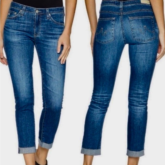 Ag Adriano Goldschmied | Jeans | Ag Adriano Goldschmied Prima Roll Up Cigarette Roll Up Frayed ...